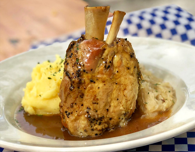 This pork shank isn't just dinner&mdash;it's a medieval feast on a plate. Fall-off-the-bone tender meat that makes you want to raise a toast to the chef.