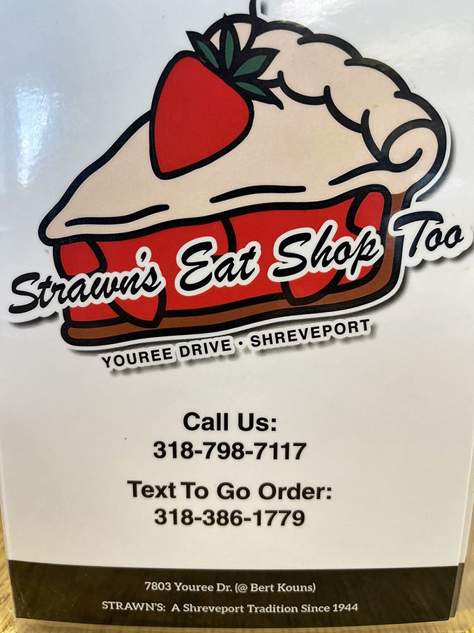 That strawberry pie logo tells you everything you need to know. Strawn's has been a Shreveport tradition since 1944 for good reason.
