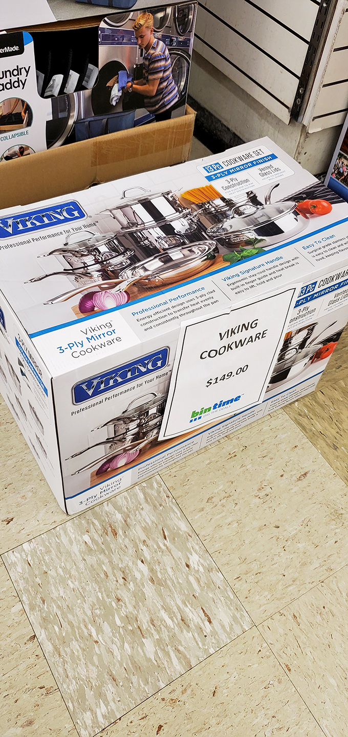 Viking cookware that would make professional chefs do a double-take. Someone's about to elevate their kitchen game without emptying their wallet.