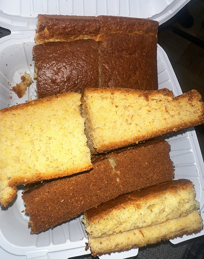 Cornbread that walks the perfect line between sweet and savory, each golden square dense enough to satisfy but light enough to make you reach for seconds.