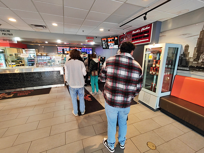 The line forms for a reason. These customers aren't just waiting for food&mdash;they're participating in a Chicago ritual as essential as complaining about winter.