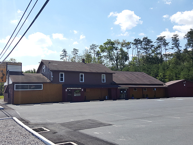 This unassuming establishment likely holds stories and friendships that have developed over decades—the true wealth of small-town living.