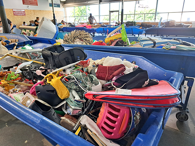 The ultimate treasure hunt in action&mdash;every careful dig through the layers might reveal the vintage handbag or quirky d&eacute;cor piece you never knew you needed.