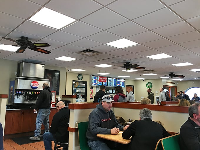The universal language of good food brings folks together. Notice the complete absence of cell phones&mdash;the food demands full attention.