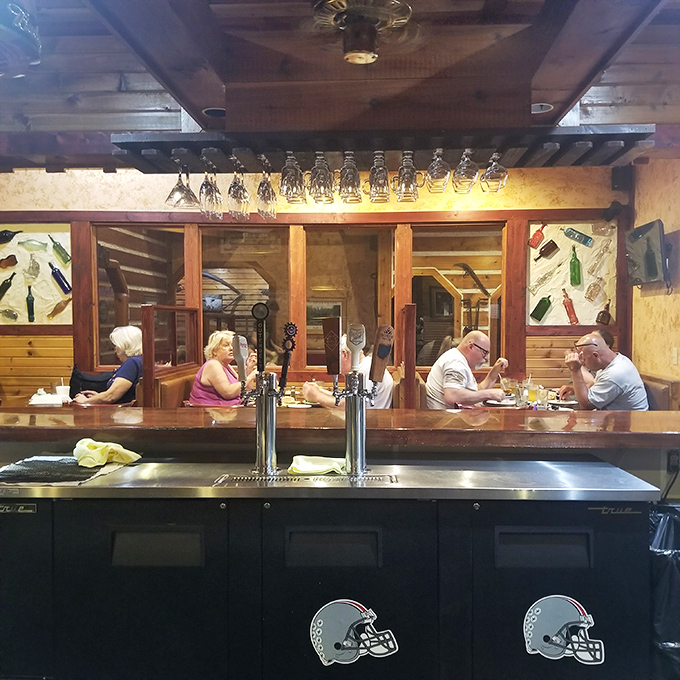 Where everyday dining becomes memorable. These patrons aren't just eating&mdash;they're participating in a Midwestern culinary tradition.