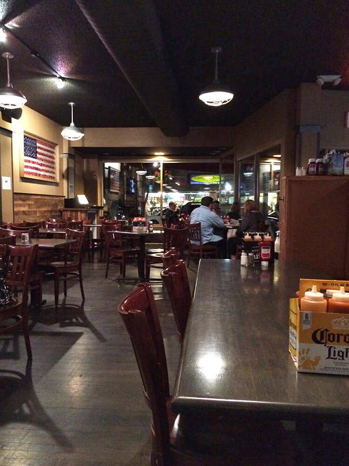 A dining room where strangers become friends, united by the universal language of "pass the sauce, please."