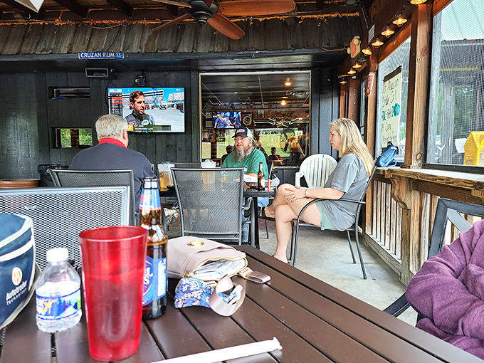 The outdoor seating area&mdash;where fresh air, cold drinks, and the background hum of conversation create the perfect recipe for a leisurely afternoon.