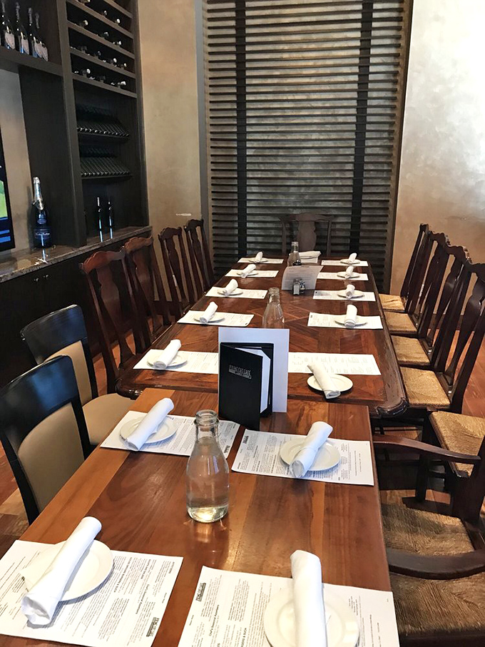 Private dining setup shows attention to detail that makes special occasions feel genuinely special and memorable. 