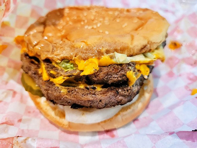 This double cheeseburger doesn't need fancy aioli or artisanal buns&mdash;it's the straightforward, two-handed burger of your childhood dreams.