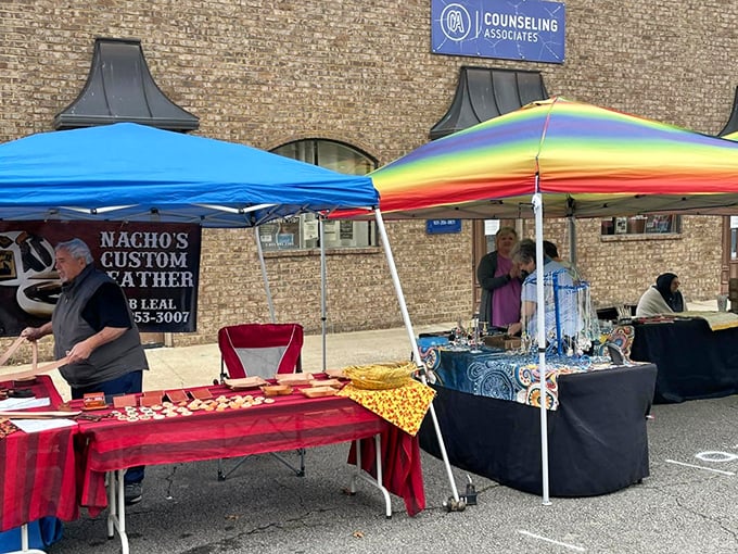 Local markets transform parking lots into community gathering spaces where handcrafted goods find appreciative new homes.