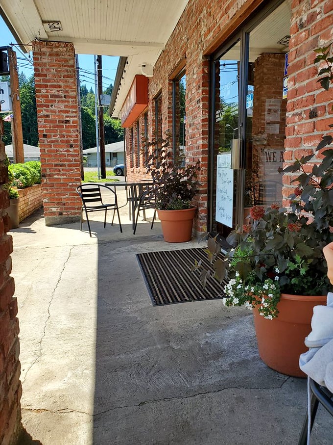 The entryway beckons with potted flowers and simple charm. No velvet ropes here&mdash;just genuine coastal hospitality waiting inside.