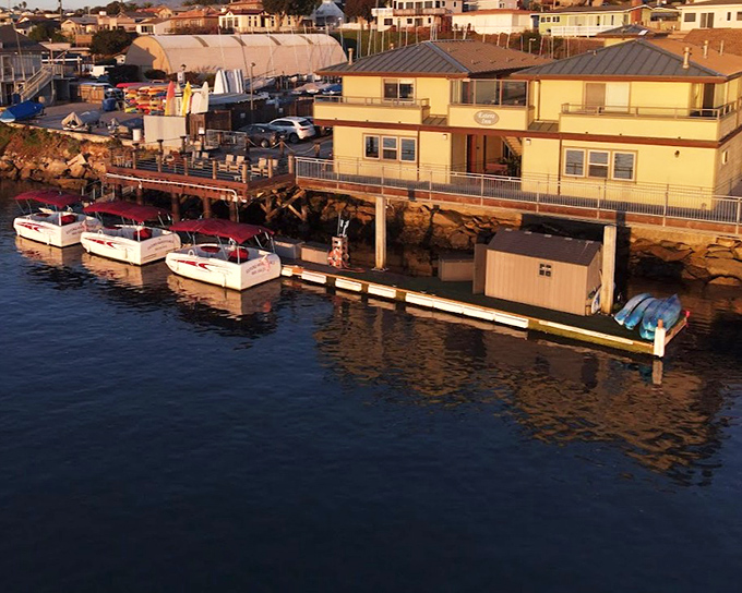 Boat slips await weekend captains at the Estero Inn, where the line between land-based comfort and seafaring adventure blurs beautifully.