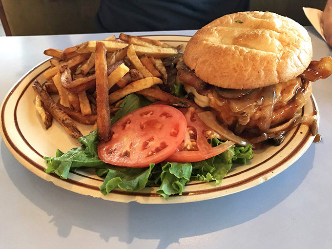 This isn't just a burger&mdash;it's an architectural achievement with structural integrity that would make Frank Lloyd Wright proud.