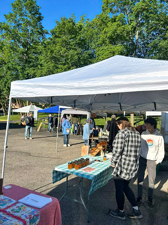 Local farmers markets showcase Ohio's bounty, where jars of golden honey catch the morning light like edible amber.