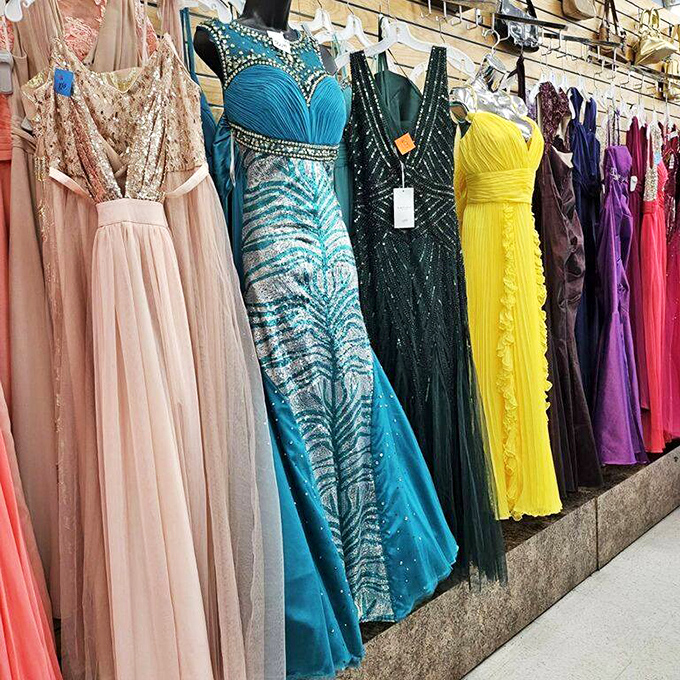 Formal wear that proves glamour doesn't need a first-owner price tag—these gowns are ready for their second chance at a magical evening.