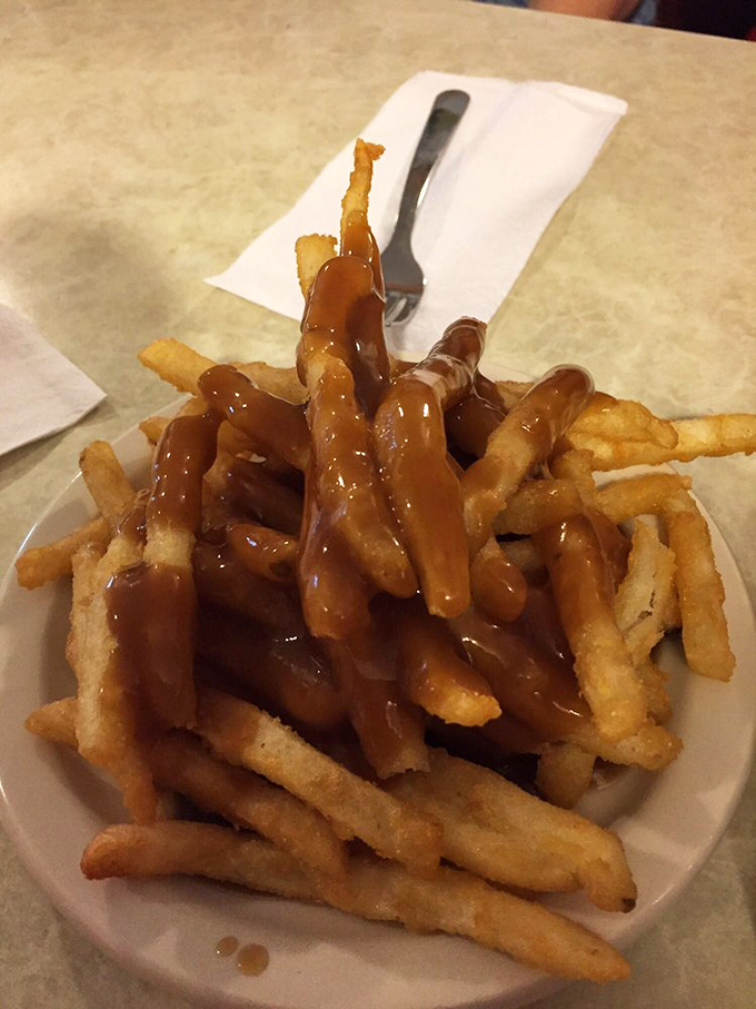 Gravy fries that make you question why you'd ever eat them any other way. Comfort food that lives up to its name.