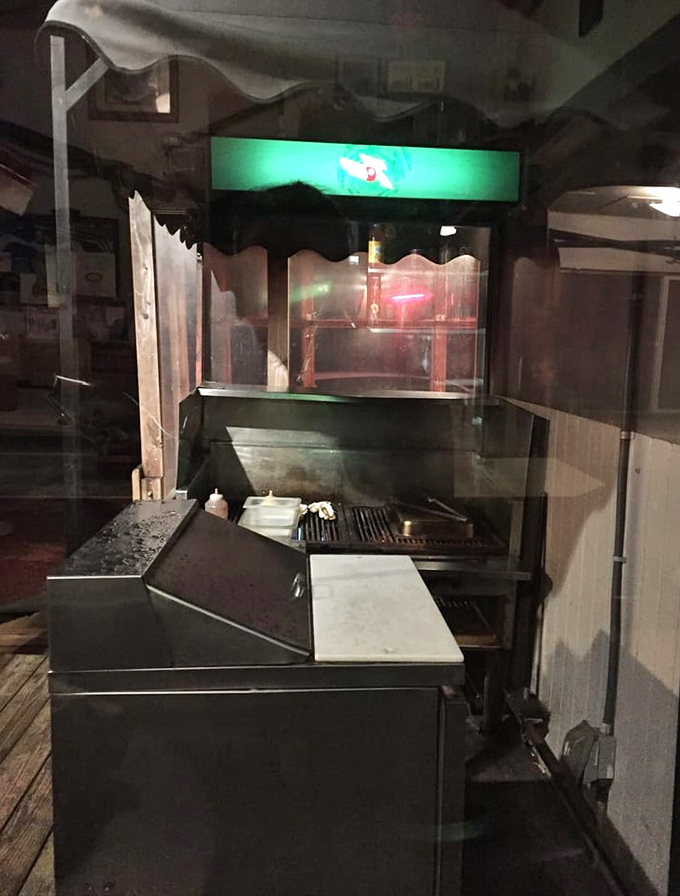 The grill station isn't fancy, but it's where the real alchemy happens&mdash;transforming today's catch into tonight's perfect meal.