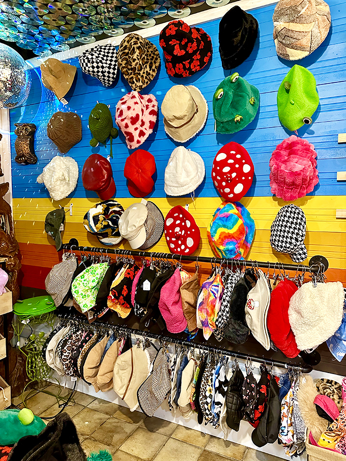 Hat heaven! From frog-green beanies to leopard-print bucket hats, your next personality-defining headwear is waiting to be discovered.