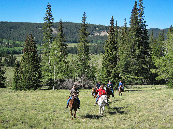 Horseback riding through mountain meadows&mdash;the original Colorado transportation app, with better views and considerably more character.