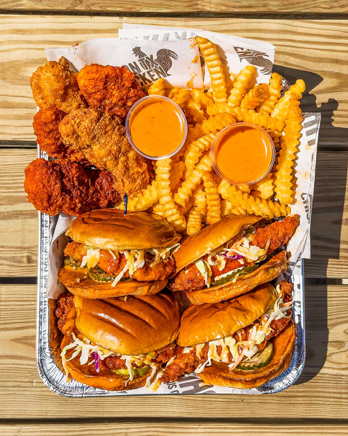 The family-style feast that's brought people together since time immemorial: "I dare you to try the hot one."