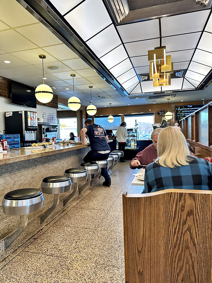 Spacious seating and thoughtful design prove that diners can be both comfortable and stylish without losing their authentic charm.