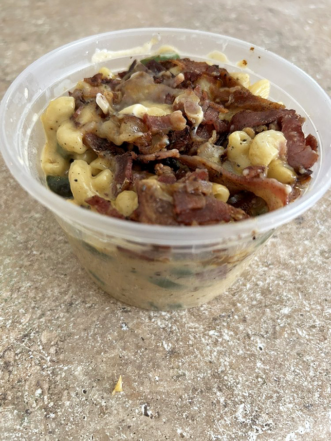 Bacon and jalape&ntilde;os transform ordinary mac into an extraordinary experience that makes you question why you ever settled for less.