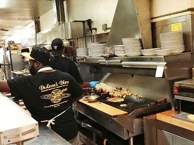 Organized chaos in the best possible way&mdash;this kitchen has produced more morning happiness than most therapy offices.