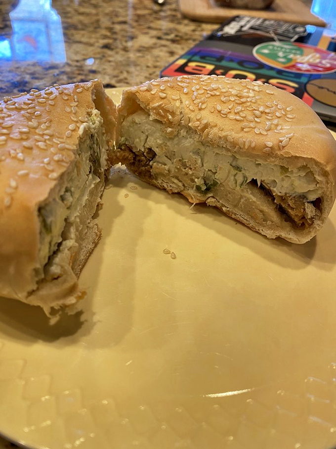 A sandwich that proves vegan food isn't just salads and sadness&mdash;it's hearty, satisfying, and worthy of its sesame-studded throne.