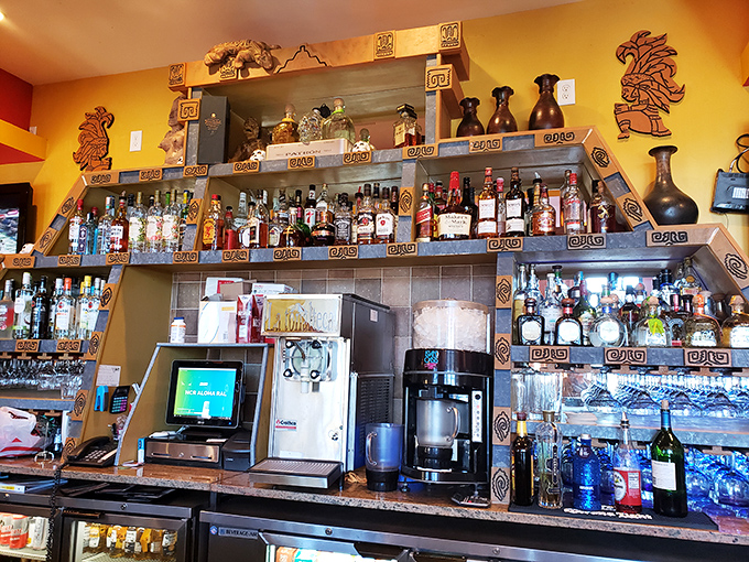 This isn't just a liquor display&mdash;it's a shrine to tequila, where bottles stand at attention waiting to transform into your next favorite cocktail.