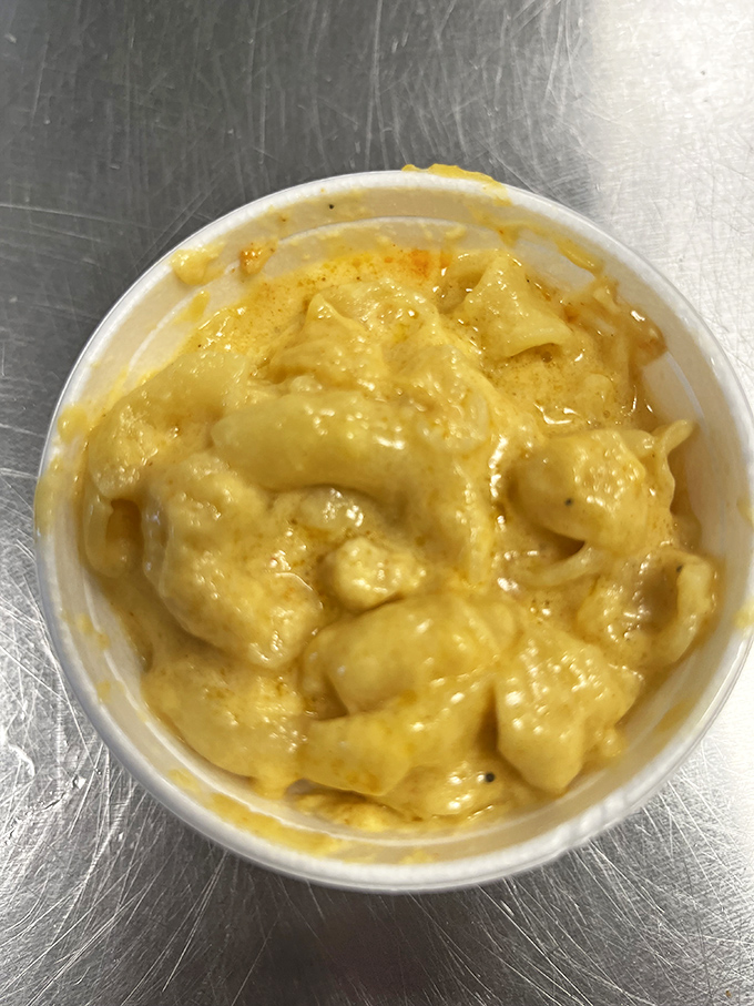 Mac and cheese that achieves that perfect molten-to-creamy consistency&mdash;comfort food that doesn't need to show off to impress.