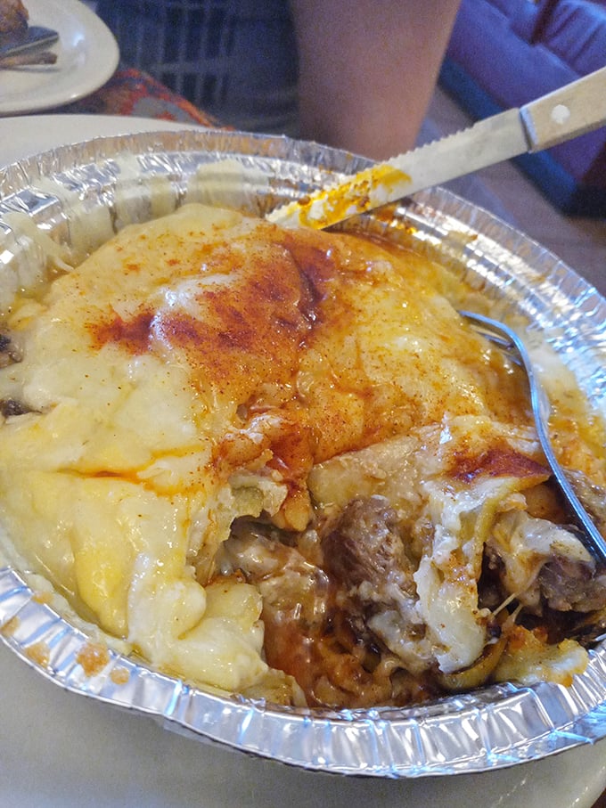 What appears to be a Mexican-inspired casserole demonstrates that comfort food speaks a universal language, no translation needed.