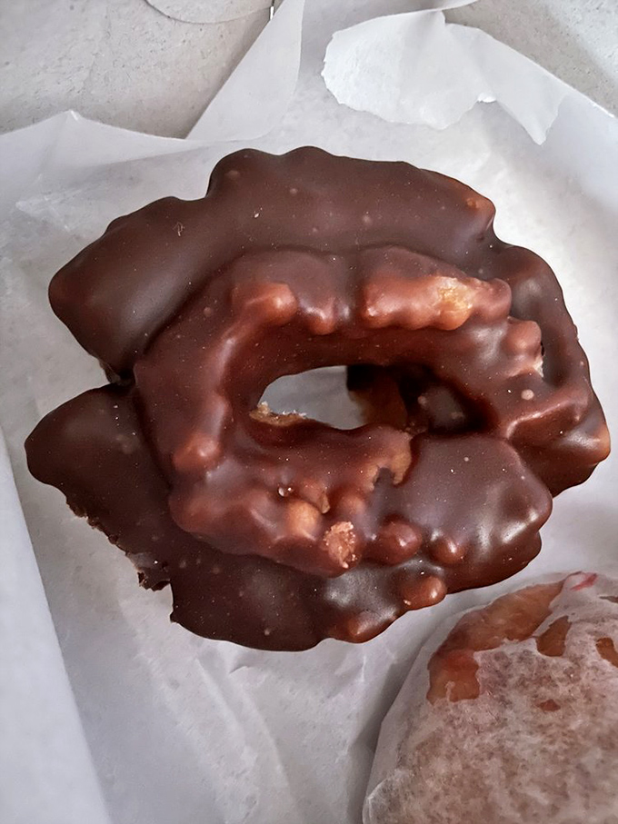 The chocolate old-fashioned: a study in contrasts with its craggy exterior and tender interior&mdash;like your favorite uncle who looks gruff but has a heart of gold.