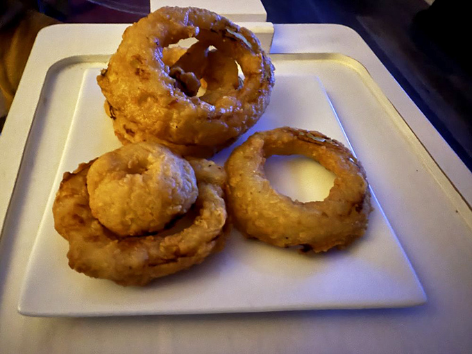 Onion rings with the structural integrity to stand up to dipping, dunking, or just appreciative staring.