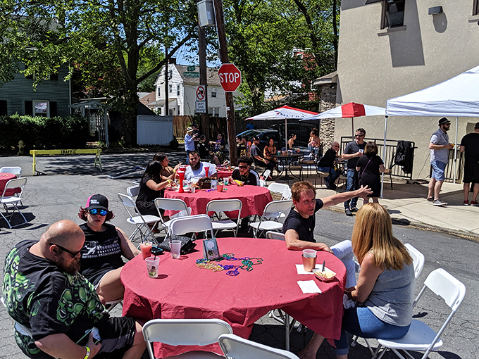 Outdoor dining where the people-watching is as delicious as the food. Every table tells a different story.