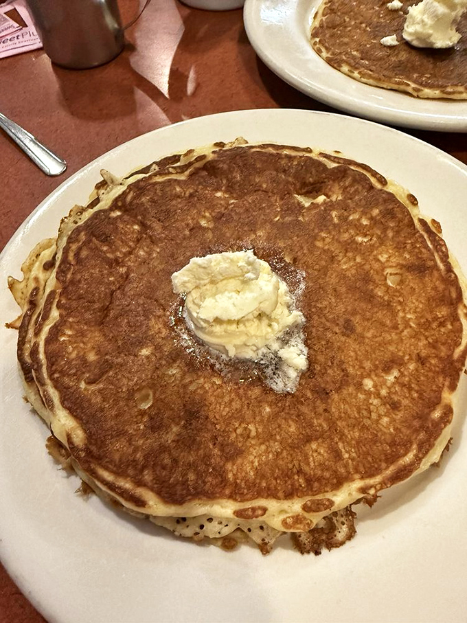 These fluffy pancakes stack up like edible clouds, ready to soak up syrup and create morning happiness. 