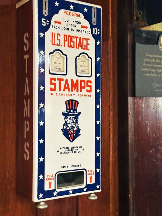 When's the last time you saw a stamp machine? The Yearling preserves history in ways that extend well beyond its menu.