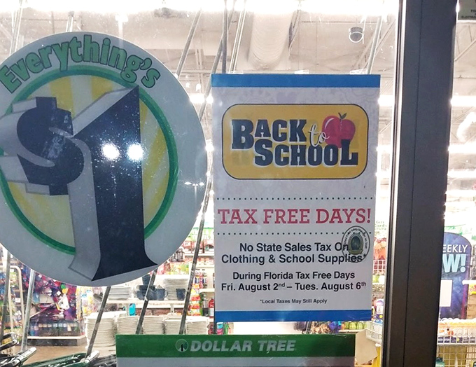 The magical "$1" sign and tax-free days announcement&mdash;a combination more exciting to Florida parents than finding out Disney is offering free admission.