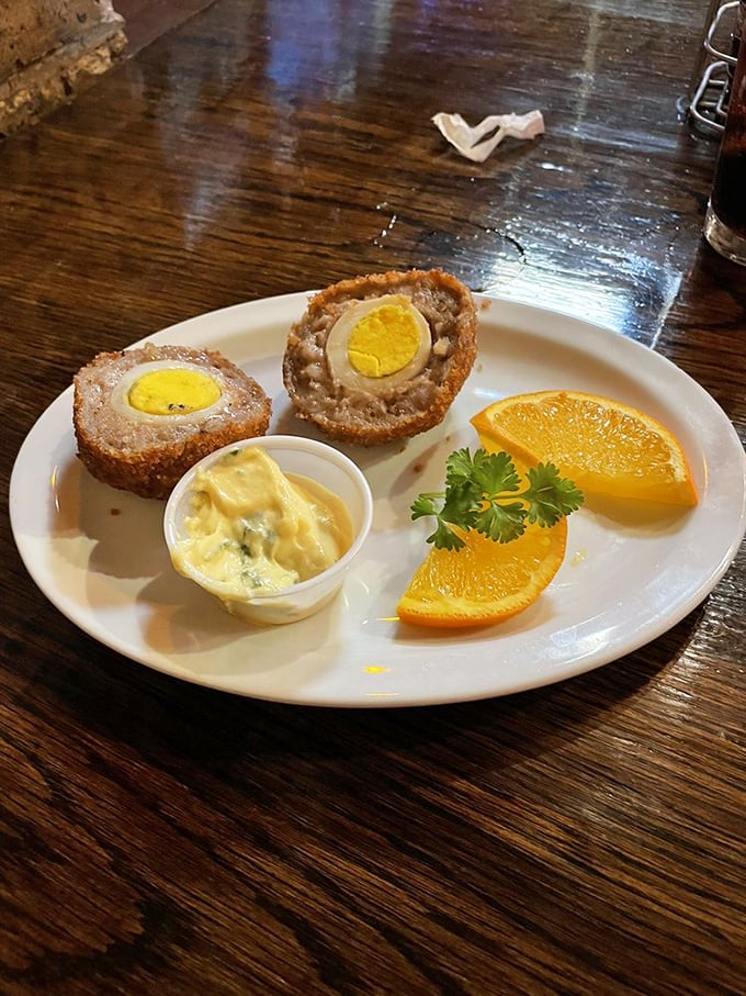 Scotch eggs: hard-boiled perfection wrapped in sausage and fried to golden glory. Like a meaty present your taste buds have been waiting to unwrap.
