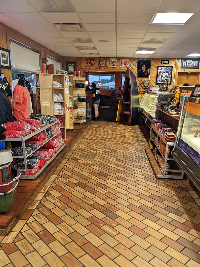 Part seafood market, part souvenir shop, all Delaware charm. The herringbone floor leads you to both dinner ingredients and vacation memories.