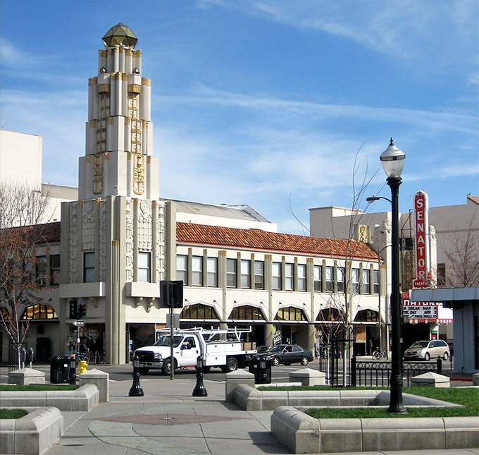 The Senator Theatre's magnificent art deco tower has witnessed first dates, family outings, and cultural milestones since the golden age of cinema.