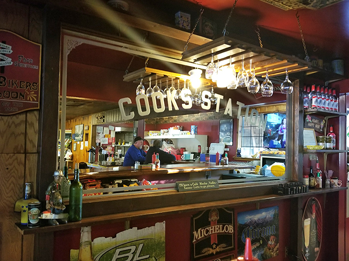 Handmade hats and homespun charm. The retail corner offers souvenirs that say "I found something special in the mountains."