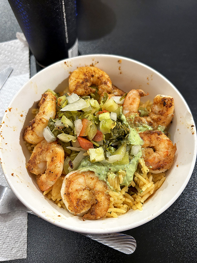 This shrimp bowl isn't just a meal, it's a vacation for your taste buds &ndash; no passport or security lines required.