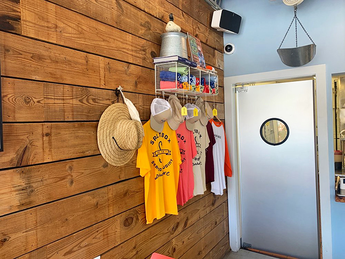 Merch that lets you take the Saltbox spirit home. That straw hat has "perfect day at the coast" written all over it. 