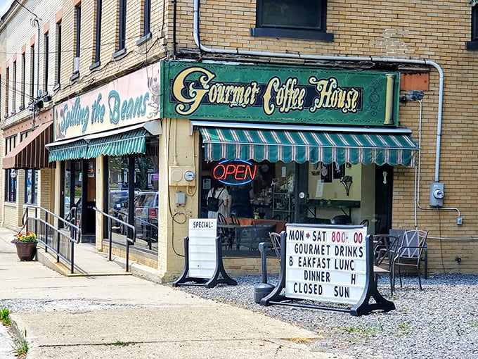 Spilling the Beans serves up more than coffee&mdash;it's where locals exchange news and newcomers get their first taste of Oil City hospitality.