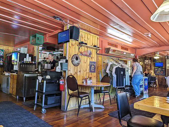 Behind the counter is where the magic happens&mdash;simple equipment producing extraordinary flavors that keep people coming back. 