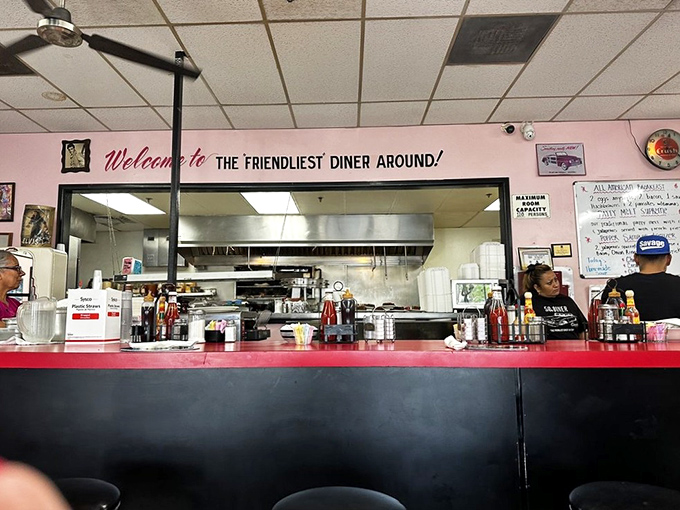 "Welcome to the friendliest diner around" isn't just a sign &ndash; it's a promise kept by staff who treat regulars like family and newcomers like regulars.