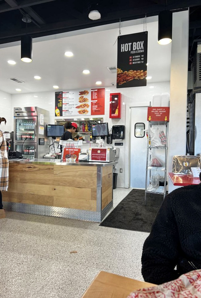 Where the magic happens. That counter separates you from chicken paradise, but only temporarily.