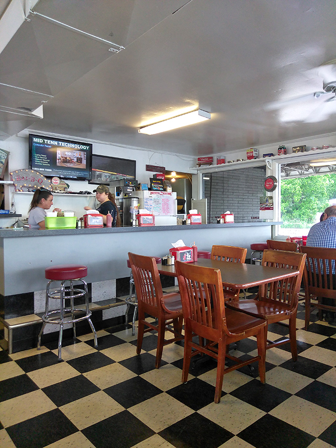 The counter&mdash;where regulars become family and first-timers become regulars. Coffee refills flow as freely as the conversation.
