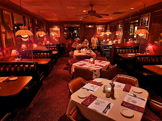 Classic white tablecloths and leather booths&mdash;where memories are made between bites of perfectly aged beef and sips of bold cabernet.