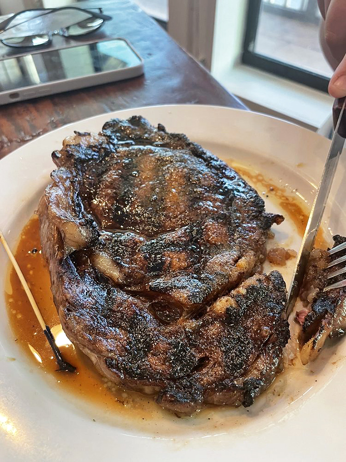 This isn't just a steak, it's a reminder that surf isn't the only worthy turf at Runaway Island&mdash;a carnivore's coastal dream.